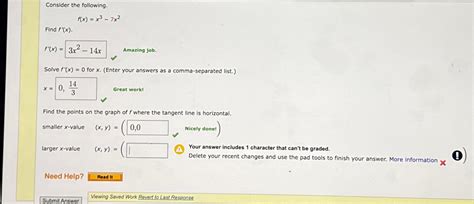 solved consider the following f x x3 7x2find