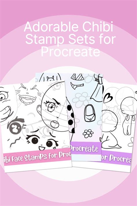Procreate Chibi Stamps Artsydee Drawing Painting Craft Creativity