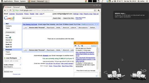 chromify osd obtenha as notificações do gmail no desktop do ubuntu