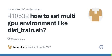 How To Set Multi Gpu Environment Like Disttrainsh · Issue 10532