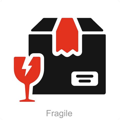 Premium Vector Fragile And Box Icon Concept