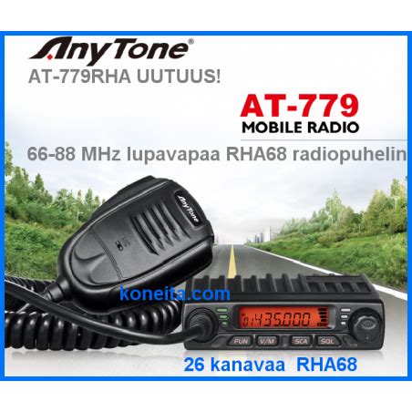 Anytone AT-779 RHA68 radiopuhelin