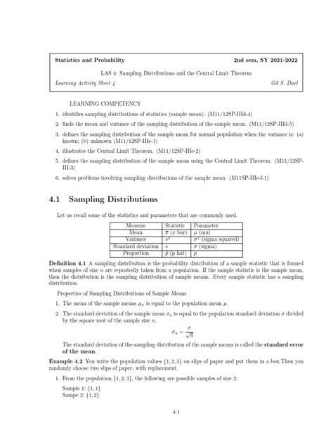Module 4 Pdf Standard Deviation Variance
