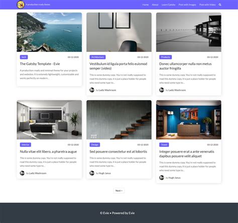 GitHub Actuallyakash Evie Gatsby A Production Ready And Minimal React Js Theme For Your