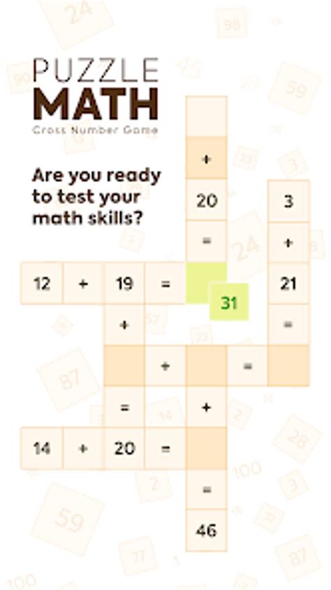 Puzzle Math Cross Number Game Para Android Descargar