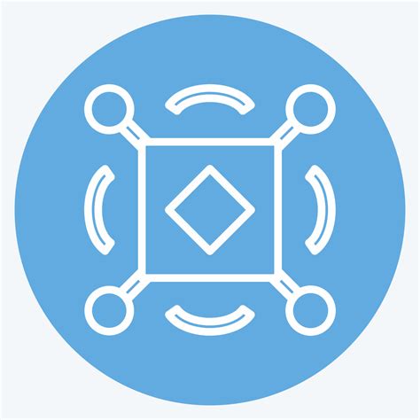 Icon Sensors Suitable For Data Analytics Symbol Blue Eyes Style Simple Design Editable