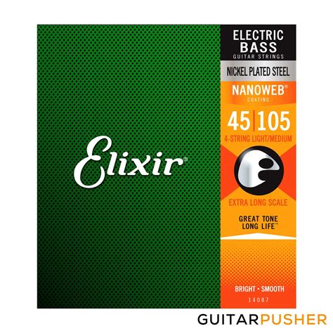 Elixir Electric Bass Nickel Plated Steel Bass Guitar Strings With Nano Jolly Music