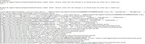 Magento2 Element Handle Character Content Other Than White Space Is Not Allowed Because The