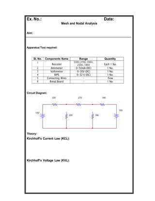 1 Mesh And Nodal Analysis Docx