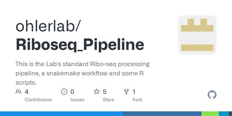 Github Ohlerlabriboseqpipeline This Is The Labs Standard Ribo Seq