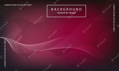 Premium Vector Abstract Gradient Background Wave Element For Design Poster Stylized Line