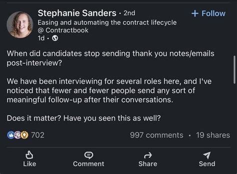 we rejected you because you didn t send a thank you note r recruitinghell