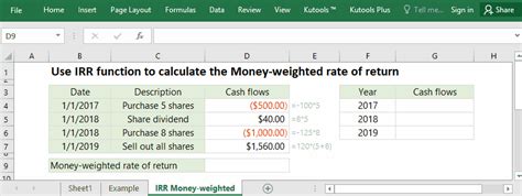 How To Use Irr Function In Excel