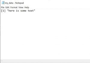 How To Save R Output To Text File With Examples