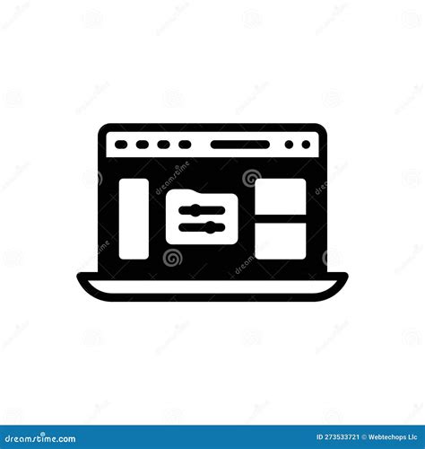 Toolbar Black Rating Stars Recesses For Them Cartoon Vector