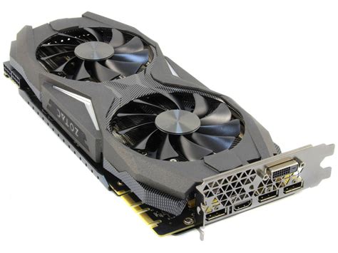 Видеокарта 8Гб Zotac (RTL) 256бит GDDR5X +DVI+HDMI+DP ZT-P10800E-10S ...