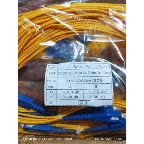 Jual Patchcore Sc Sc 3 Meter Patchcore Shopee Indonesia