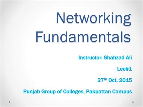 computer networks lec 1 pdf computer networking computing