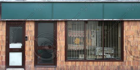 Glass House Shop Facade Texture