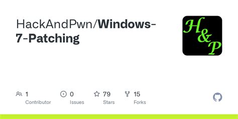 Github Hackandpwnwindows 7 Patching