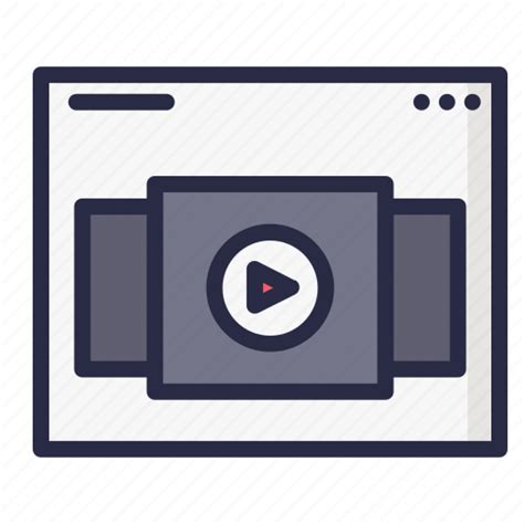 Carousel Webpage Ui Wireframe Web Layout Website Design Seo Icon
