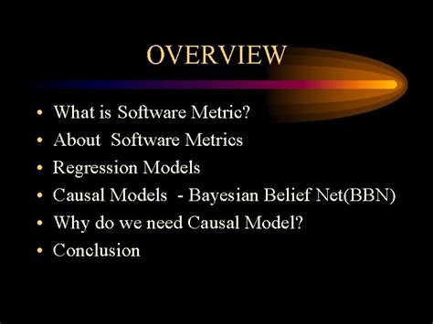 SOFTWARE METRICS Software Metrics Roadmap Norman E Fenton