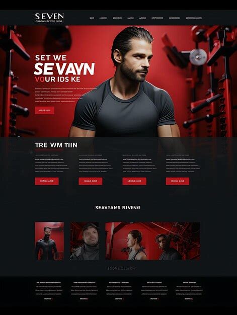 Premium Ai Image Luxurious Web Layout With Custom Designs For Different Site Areas To Showcase