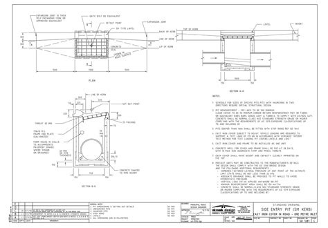 Sd1281 Side Entry Pit Sm Type Kerb Cast Iron Cover In Road 10