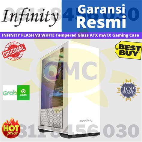 Jual Casing Infinity Flash V Tempered Glass Atx Matx Gaming Pc Case Jakarta Selatan Cahaya