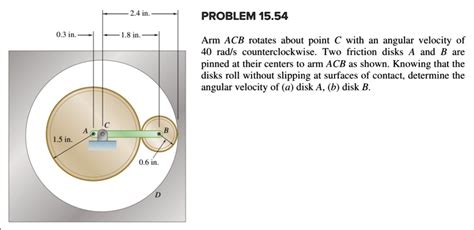 24 In 03 In 18 In C A B 15 In 06 In D Problem 1554 Arm Acb