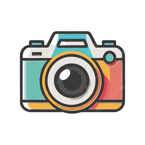Free Vector Camera Icon A Simplistic Colorful Icon Of Cool Camera On A