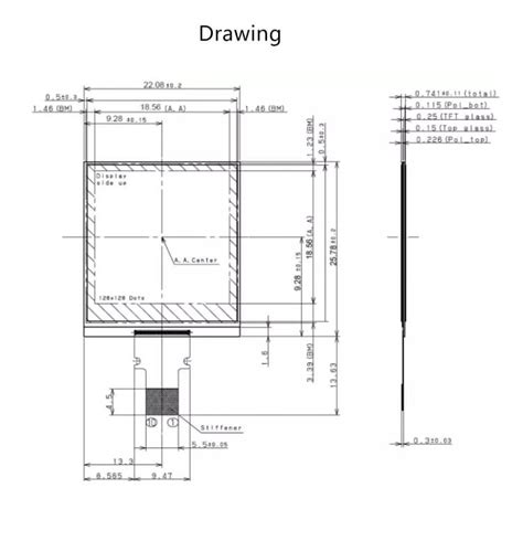 LS B DH Sharp Inch X Memory In Pixel LCD Wire SPI Interface Small TFT MIP LCD