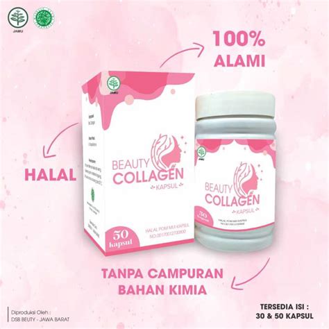 Kapsul Collagen Suplemen Wajah Alami 50 Kapsul Lazada Indonesia