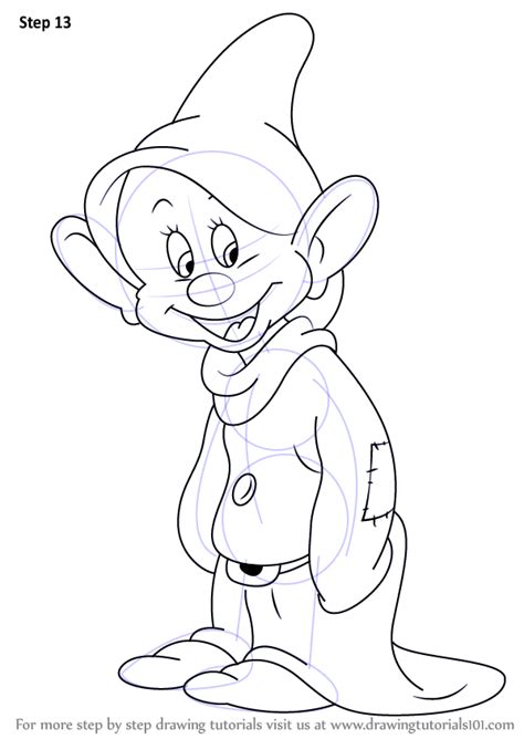 How To Draw Dopey Dwarf From Disney39s Snow White How To