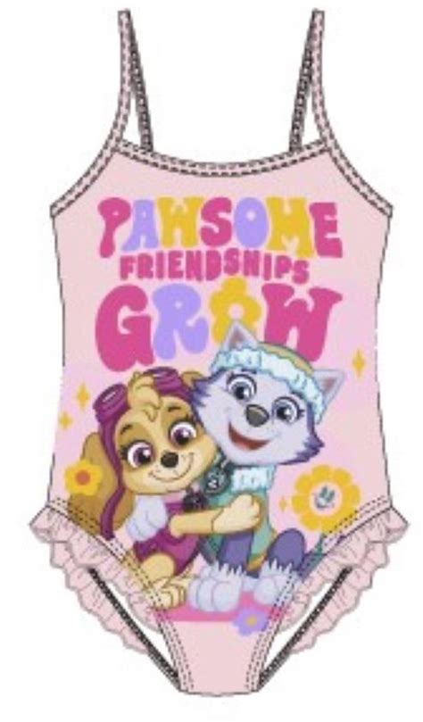 Paw Patrol Badpak Lichtroze Maat 98 Skye En Everest Zwempak Bol