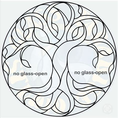 Tree Of Life 2 Stained Glass Pattern Pdf Digital File Stained Glass
