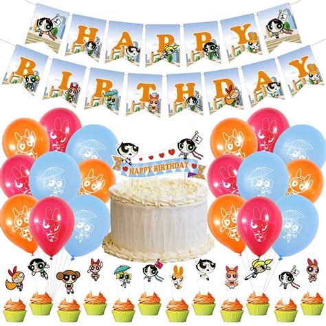 Buy Bestzy Powerpuff Girls Birthday Decorations Party Balloons