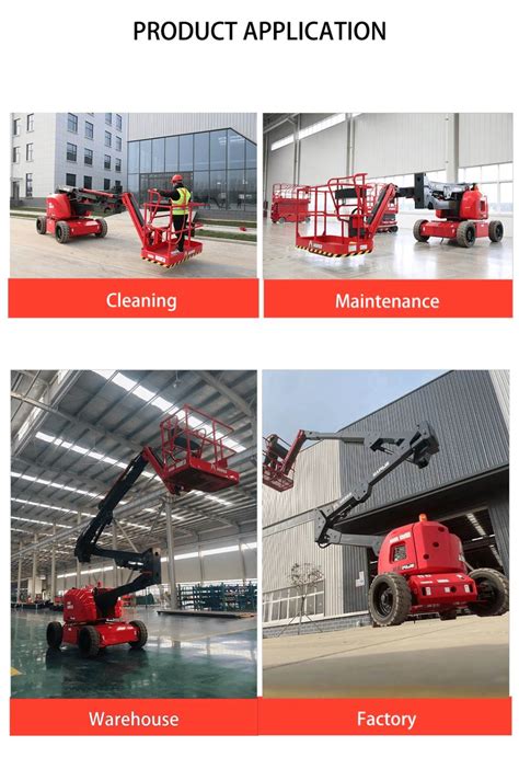 16m Cherry Picker Articulated Boom Lift Aerial Working Platform Hered