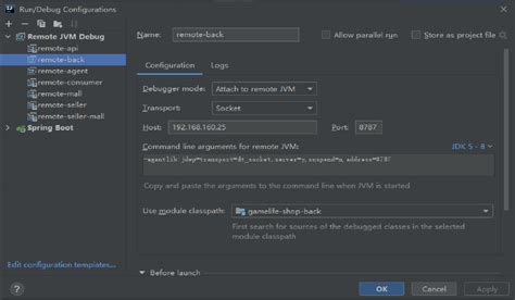 java远程调试 简书