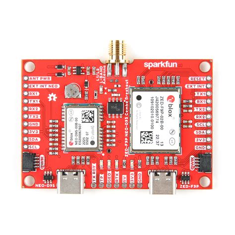 Sparkfun Gnss Combo Breakout Zed F9p Neo D9s Qwiic Gps 22560