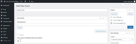 Wpexams Wordpress Plugin For Online Exams Codoplex