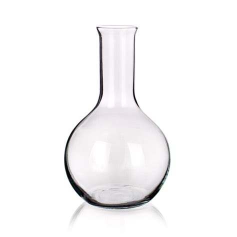 Flask Flat Bottom Narrow Neck With Rim Borosilicate Glass Dalon