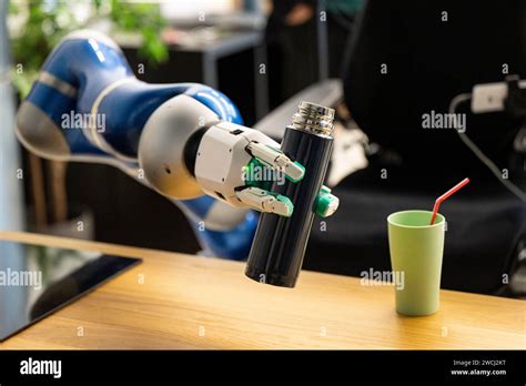 16 January 2024 Bavaria Weßling The Gripper Arm Of A Humanoid Robot