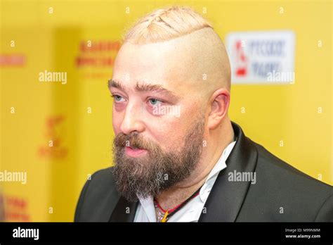 Moscow Russia 21th March 2018 Film Director Ilya Sherstobitov At The Premiere Of The Film