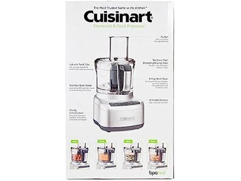 Cuisinart Fp 8sv Elemental 8 Cup Food Processor