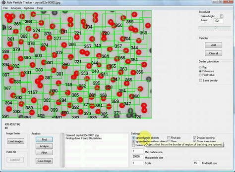 Able Particle Tracker Example 3 Tracking Of Particular Type Of Particles Youtube