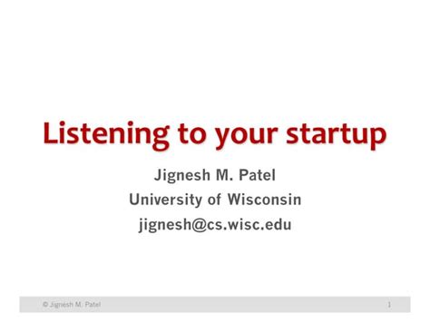 forward tech conference 2014 jignesh patel ppt