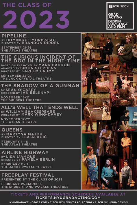 Grad Acting Production Schedule