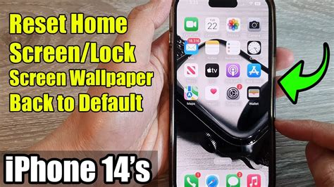 Iphone 14s14 Pro Max How To Reset Home Screenlock Screen Wallpaper