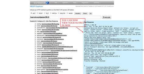 How To Run REST API Through Workbench Salesforce